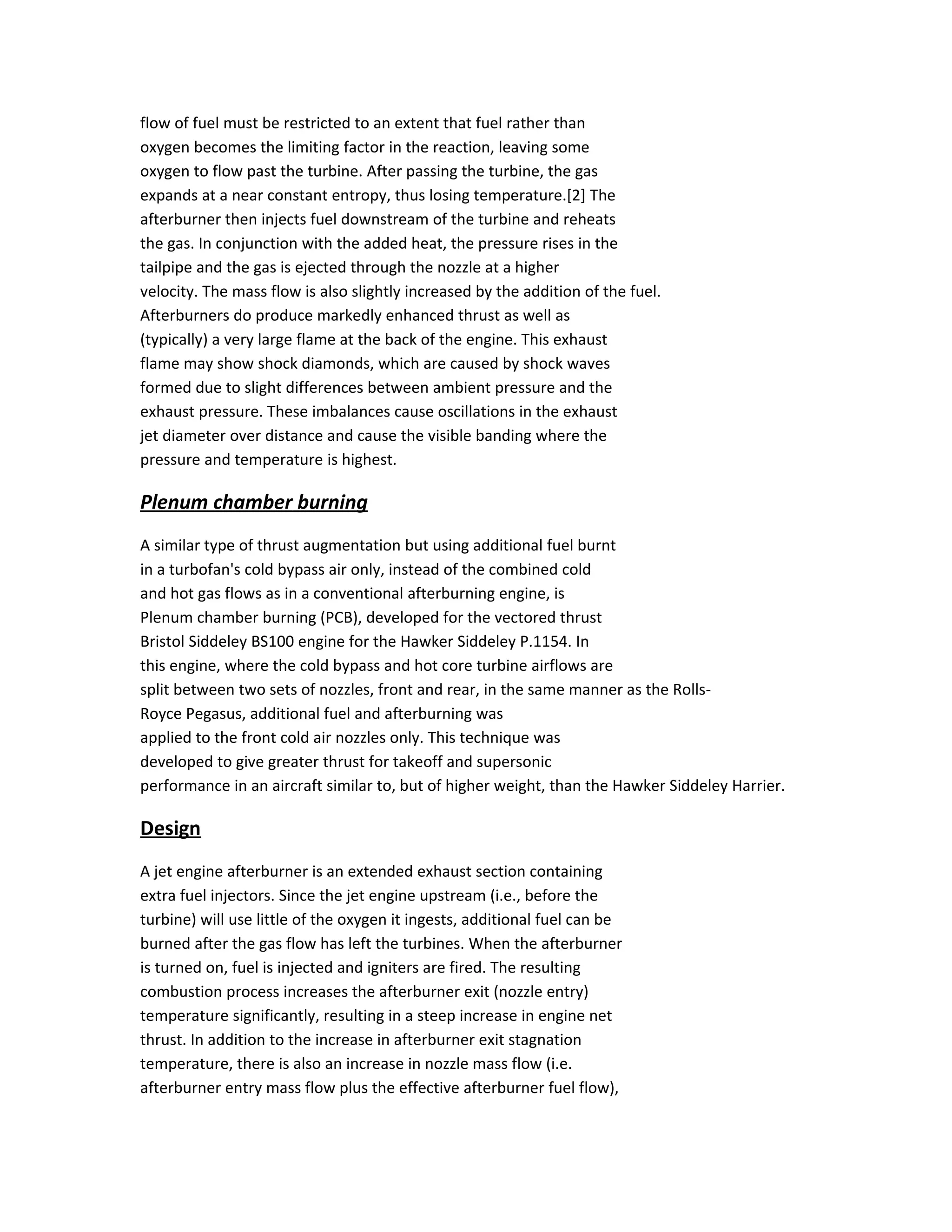 Uses of afterburner | RTF