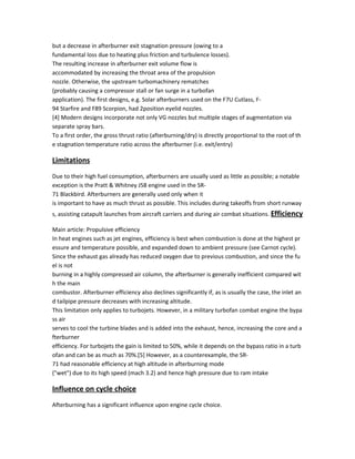 Uses of afterburner | RTF