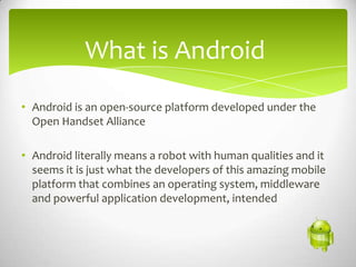 Uses of android | PPT