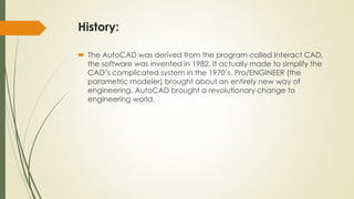 Uses of AutoCAD in Engineering | PDF