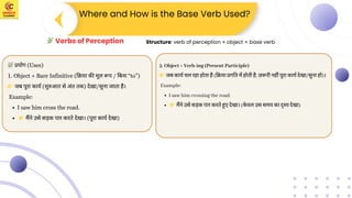 “Base Verbs in English Grammar: Rules & Examples” | PDF