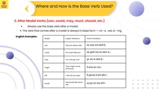 “Base Verbs in English Grammar: Rules & Examples” | PDF