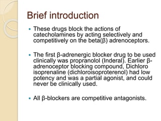 Beta blockers | PPTX