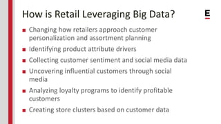 How Big Data can be used in the retail industry? | PPTX
