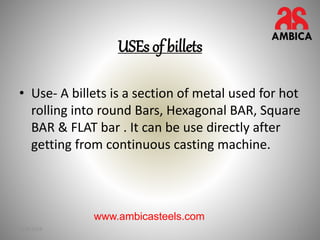 Uses of Billets | PPT