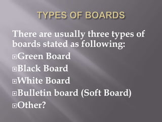 Uses of board | PPTX