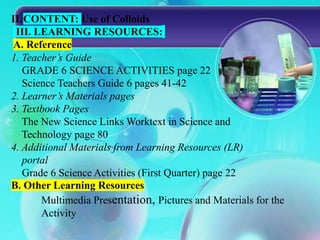 Uses of Colloids.pptx