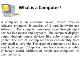 Uses of computer | PPTX