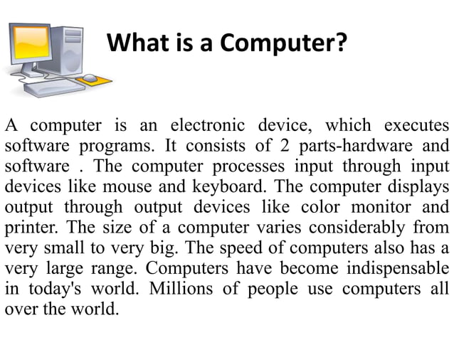 Uses of computer | PPTX | Desktop Publishing | Computer Software and ...