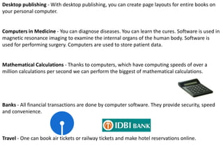 Uses of computer | PPTX