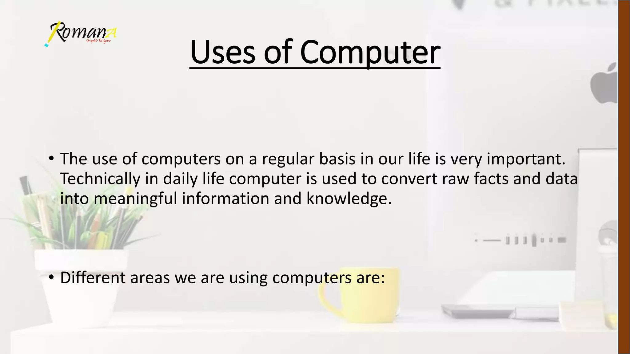 Uses of computer | PPT