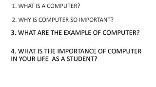 USES OF COMPUTER ...................pptx