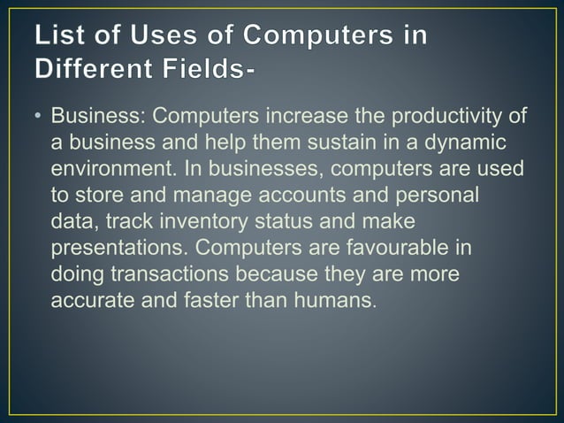 Uses Of Computer in schools offices public places like station, airport ...