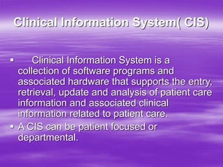 Uses of computer in hospitals and community.ppt