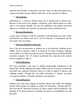 Uses of computer in medical field.docx