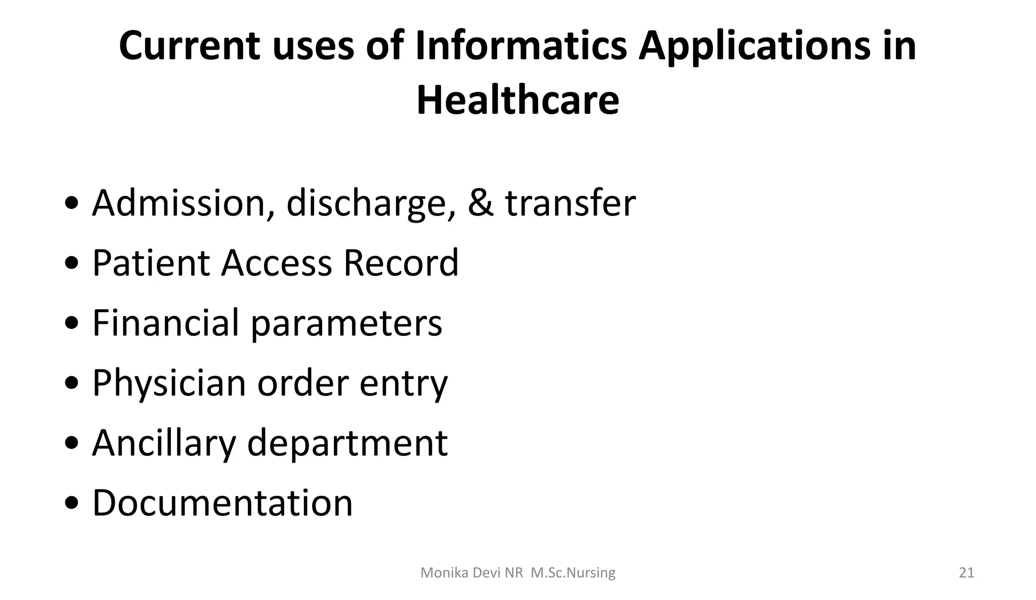 Uses of computer in nursing | PPTX