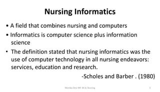 Uses of computer in nursing | PPTX