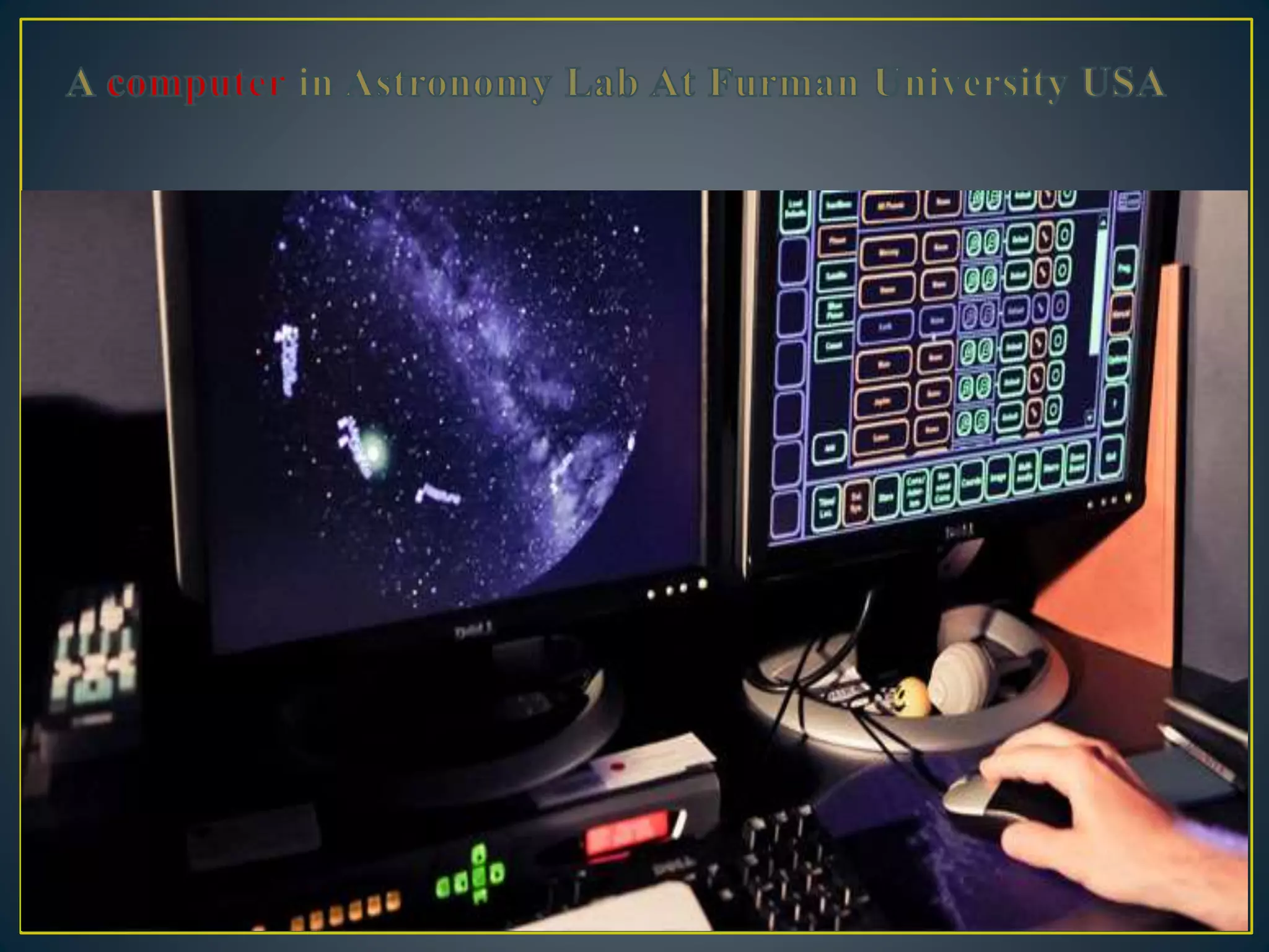 Uses of computer in space | PPTX