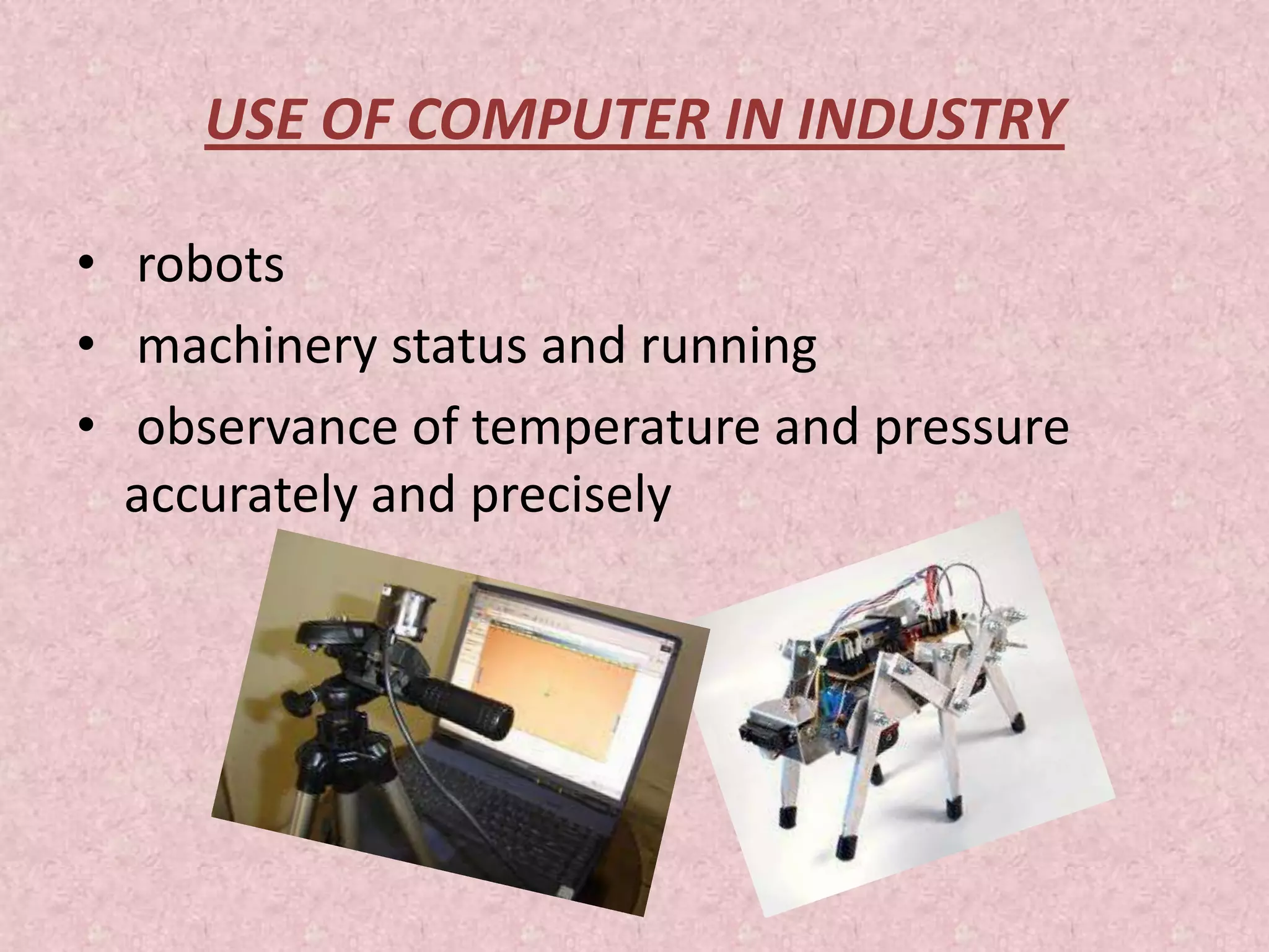 Uses of computer in various fields of life | PPTX