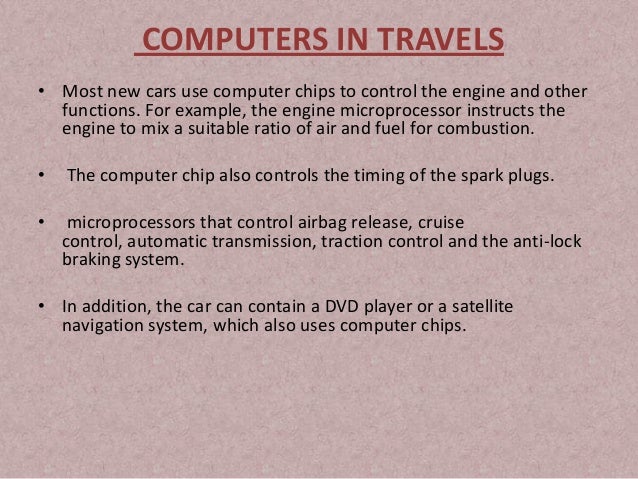 Uses of computer in various fields of life