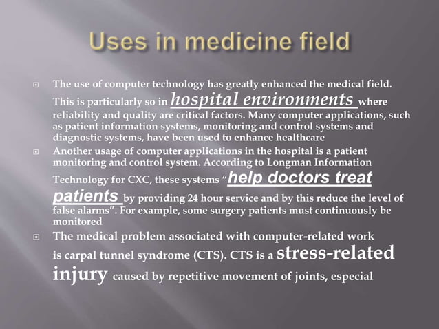 Uses of computer | PPTX