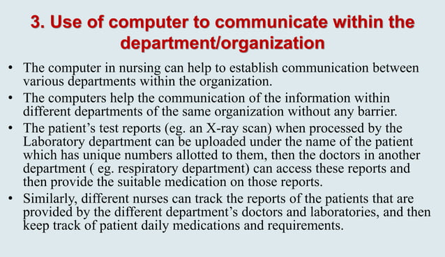 Uses of computerr in hospital management system | PPTX