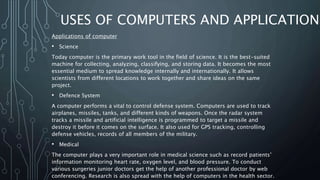 Uses of computers and applications1.pptx | Computer Animation ...