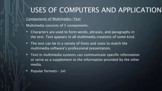 Uses of computers and applications1.pptx | Computer Animation ...