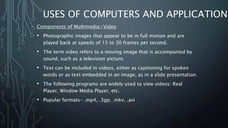 Uses of computers and applications1.pptx | Computer Animation ...