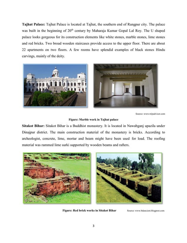 Uses of construction material in building of rangpur division in ...