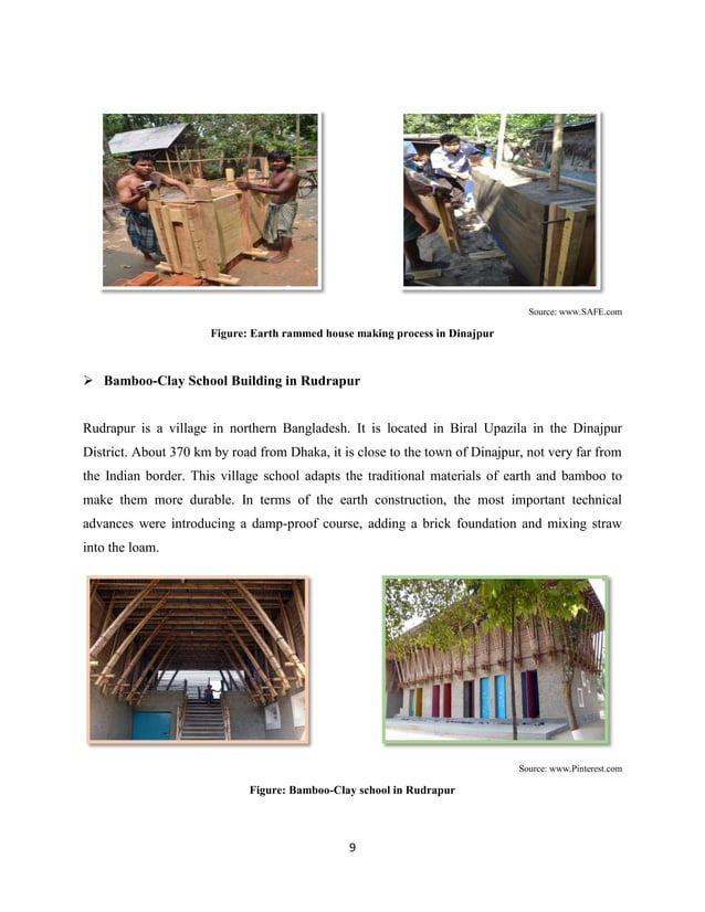 Uses of construction material in building of rangpur division in ...