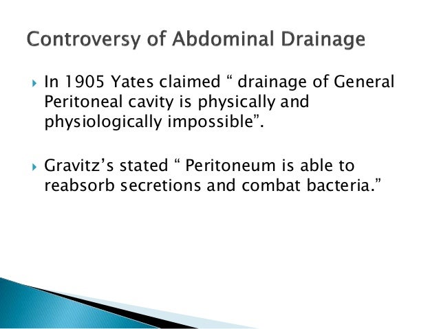 Uses of drain in abdominal surgery