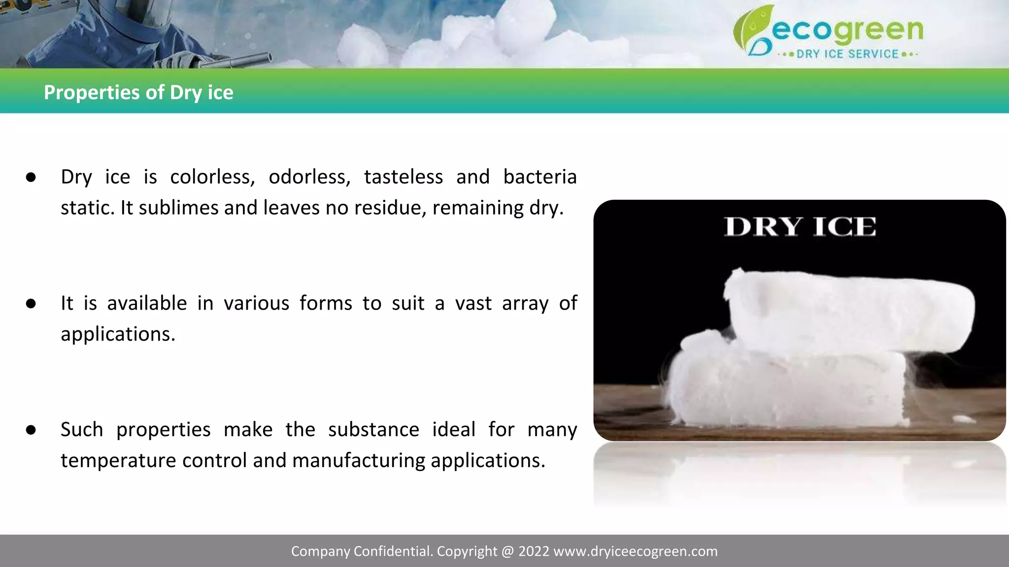 Uses of dry ice industrial sector | PPTX