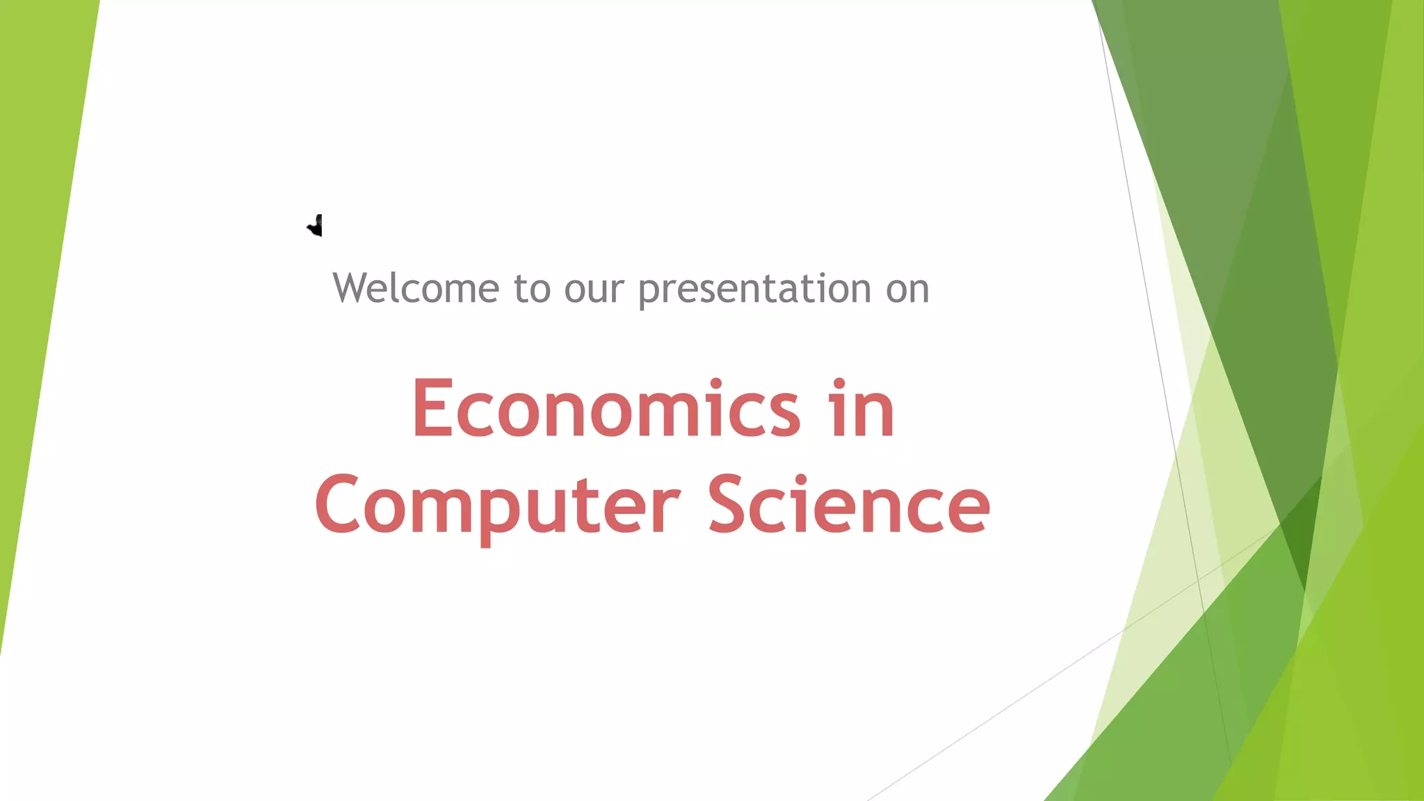 Uses of economics in computer science | PPTX