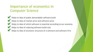 Uses of economics in computer science | PPTX