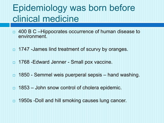 Uses of epidemiology | PPTX