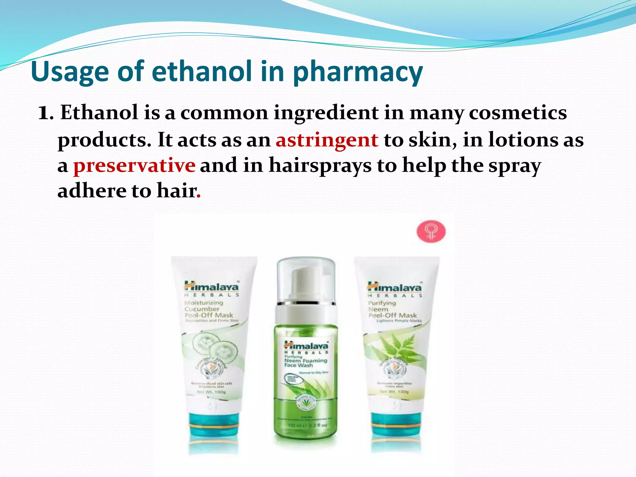 Uses of ethyl alcohol | PPTX