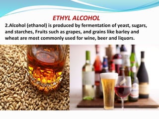 Uses of ethyl alcohol | PPTX
