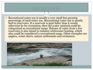 Uses of fresh water | PPTX