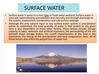 Uses of fresh water | PPTX