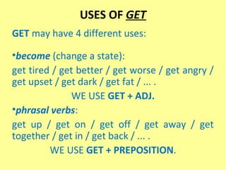 Uses of get | PPT