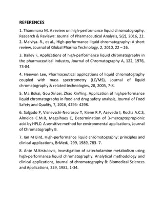 HPLC In Pharmaceutical sciences | PDF