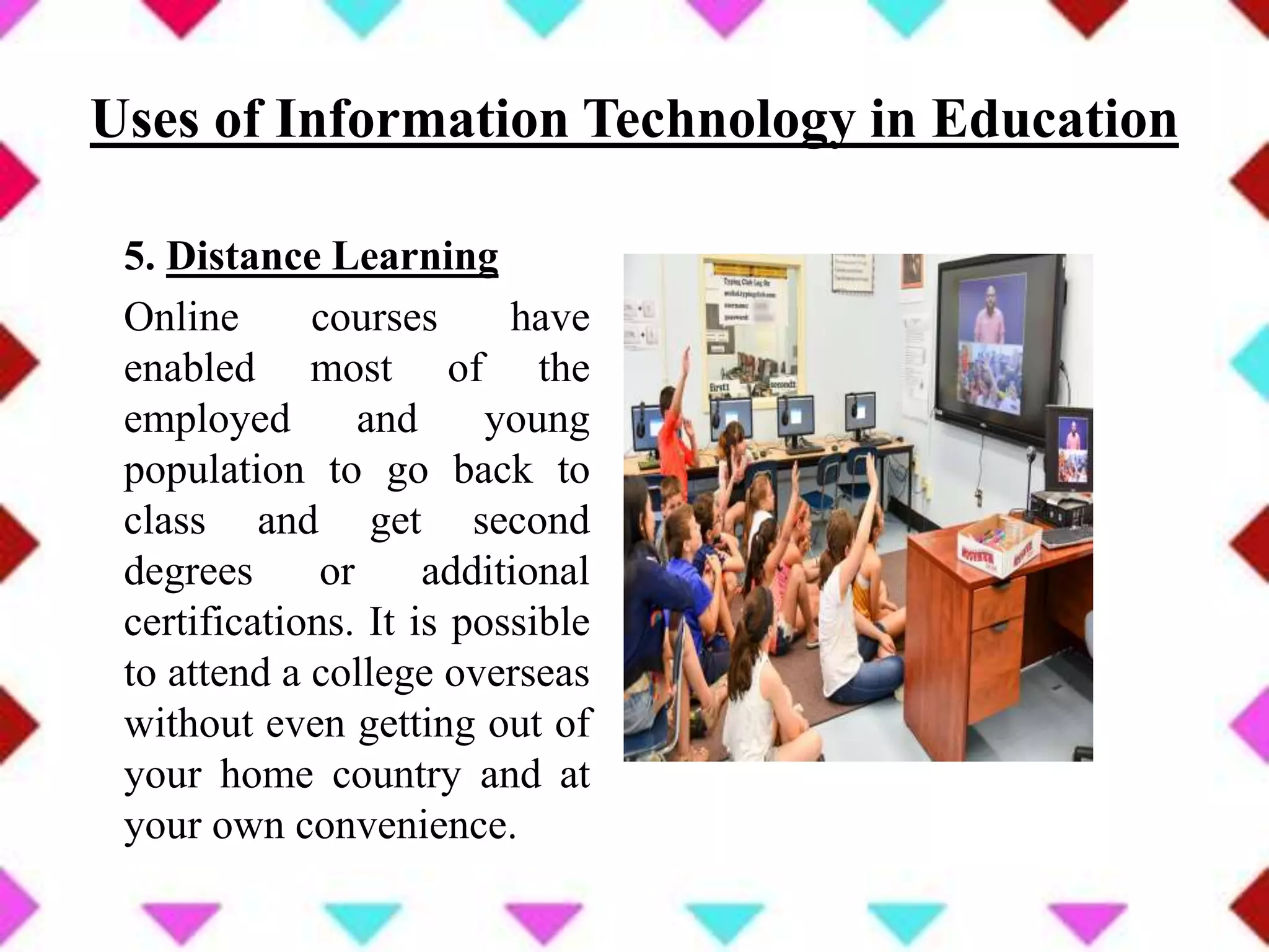 Uses of information technology | PPTX