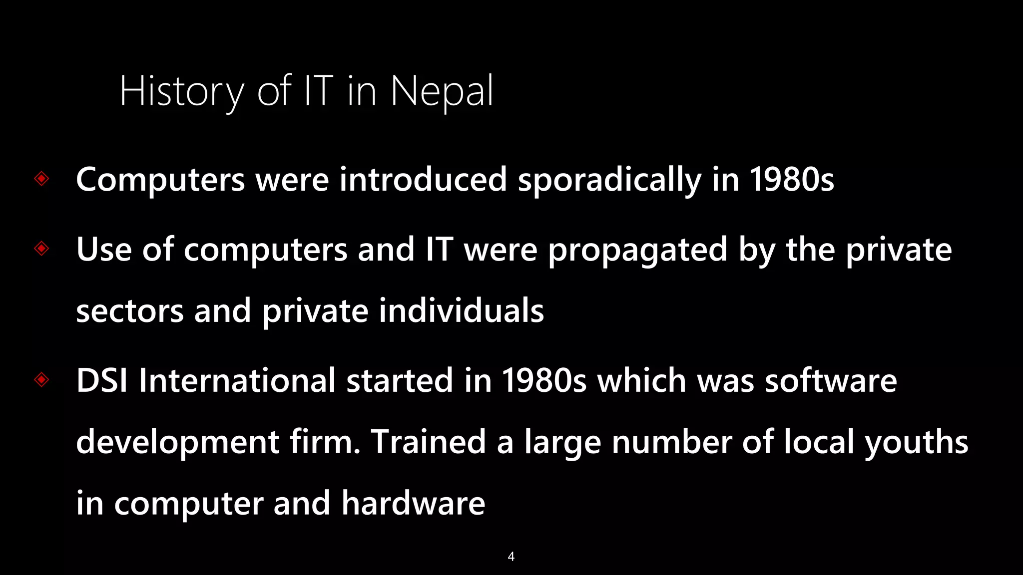 Uses of IT in business in Nepal | PPTX