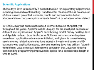 Uses of java | PPT