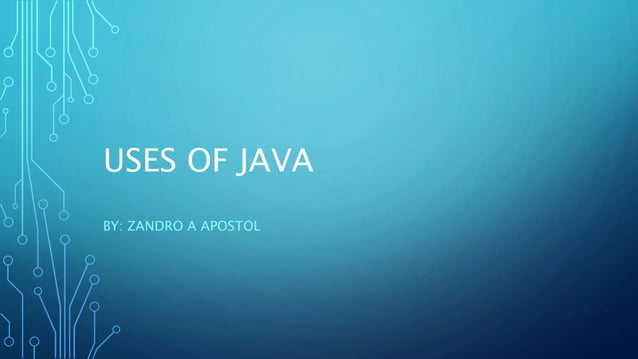 USES of java.pptx