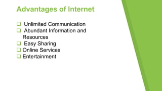 Uses of libray and internet | PPTX