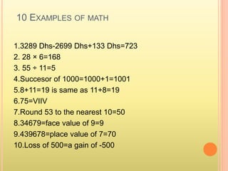 Uses of mathematics in our daily life | PPTX