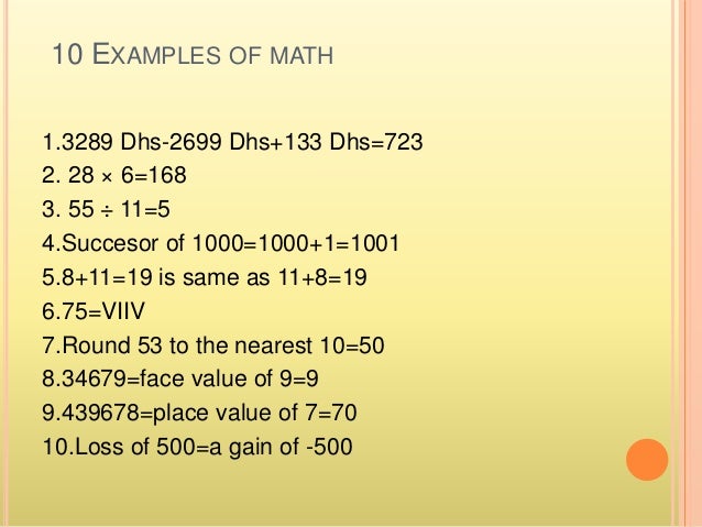 Uses Of Mathematics In Our Daily Life Uses Of Mathematics In Our Daily Life