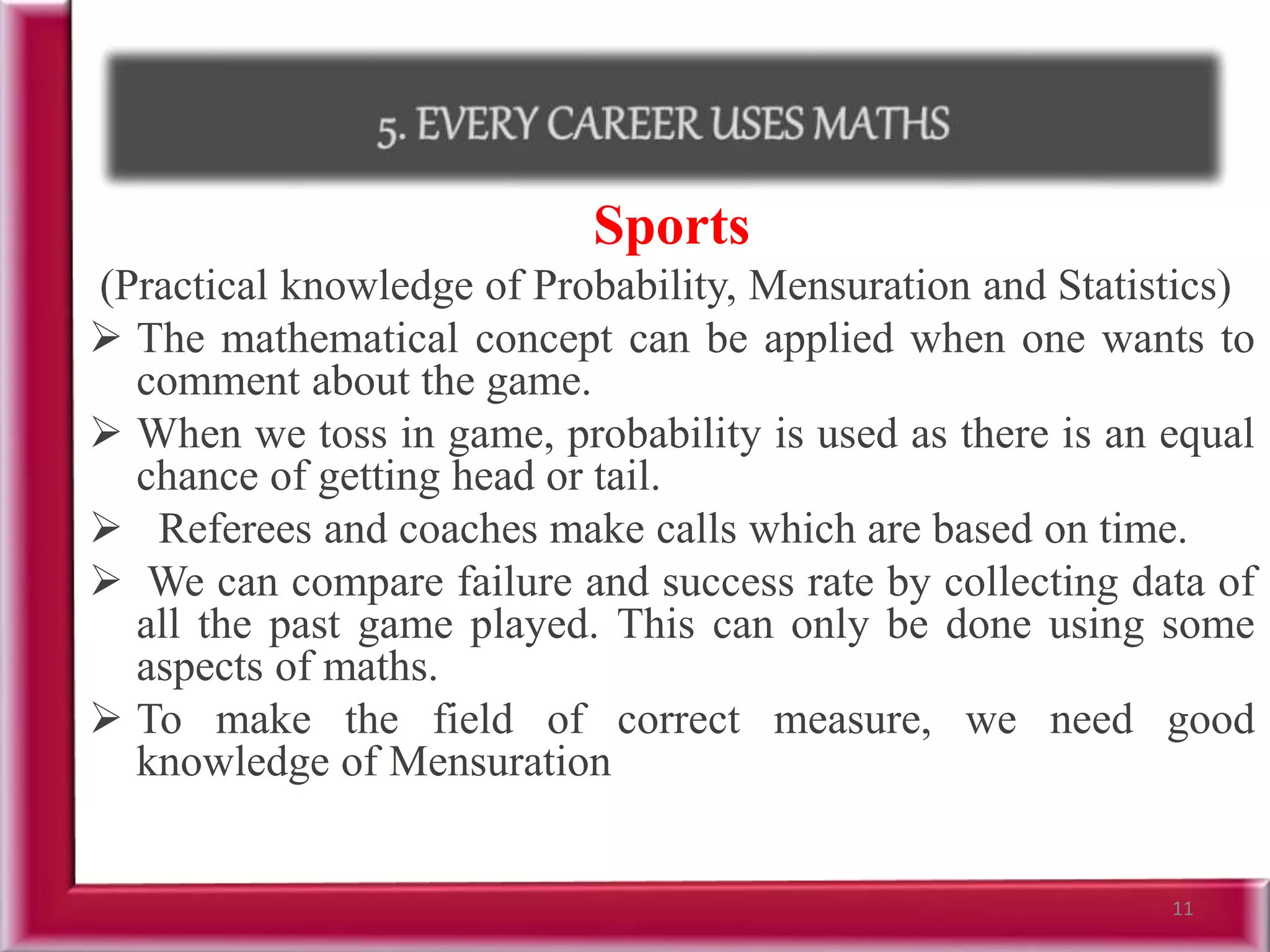 Uses of Mathematics in our daily life by Tracilee' | PPTX